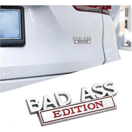 Car Bad Ass Edition Emblem, 3D Fender Badge Decal Car Sticker with 3M ...