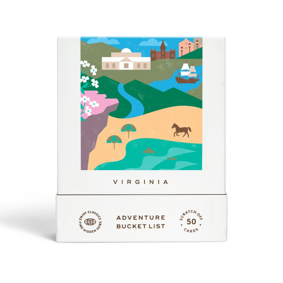 Virginia Adventure Bucket List: 50 cartes a gratter pour les activites ...