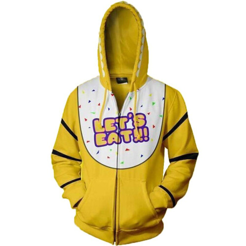 (Yellow Chica, XL) At Five Nights Freddys Fnaf Cosplay Costume Hoodie ...