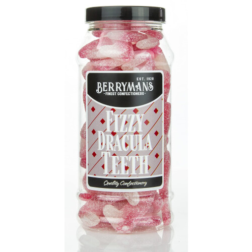 Original Fizzy Jelly Dracula Vampire Teeth Fangs Vegan Retro Sweets ...