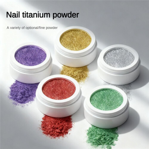 (Type#16) Nail Art Magic Mirror Powder High Gloss Bronze Metal Titanium ...