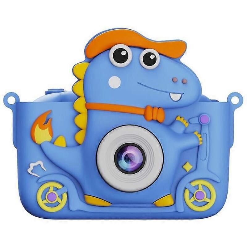 (Azure) Z11 Cartoon Dinosaur 2.0 Inch IPS Screen 48MP HD Children ...