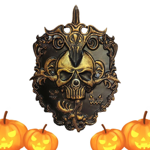 Skull Door Bell Halloween Decoration - Animated Scary Door Bell for ...