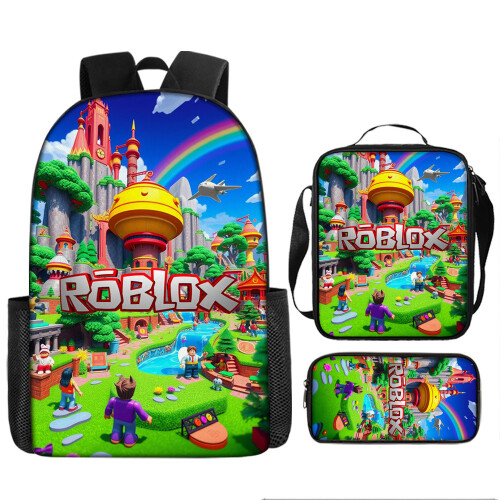 (11, Shoulder bag) Roblox Backpack Three-Piece Set, Kids' Cartoon ...