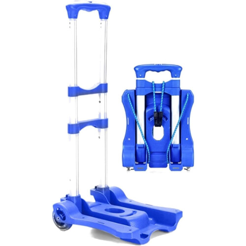 Extendable Flatbed Trolley, Folding Push Trolley, 50 lb Load Capacity ...