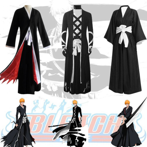Cosplay Costume of Ichigo Kurosaki's Shihakushō, Bankai and Mugetsu ...