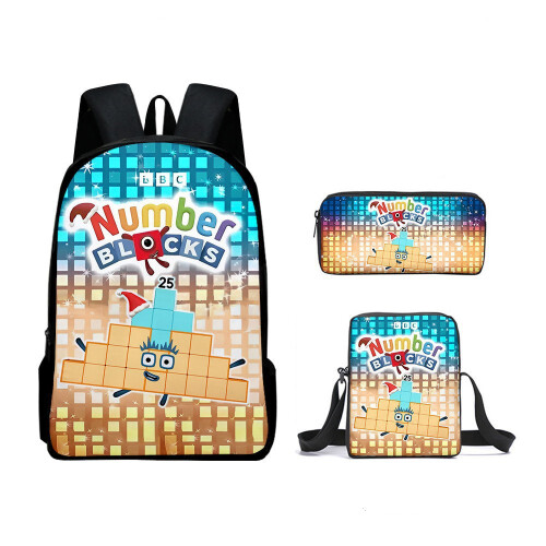 (10, Pencil case) Number Blocks Backpack, Numberblocks Student Backpack ...
