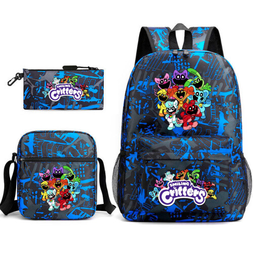 (- Style-06, 3-Piece Set) Back-to-School Smiling Critters Kids ...