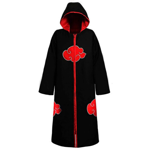 (1 x Cloak,XXL (185cm)Naruto Akatsuki Cloak Anime Cosplay Costume ...
