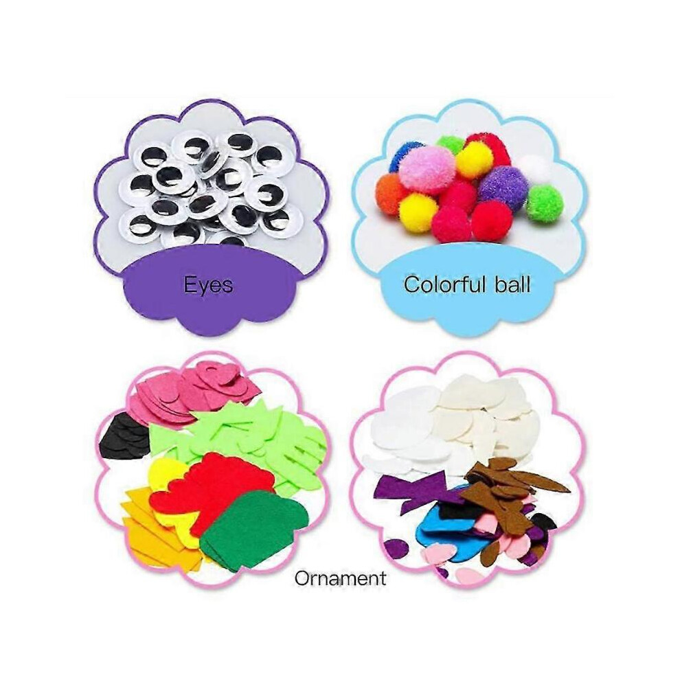 Felt Hand Puppet Making Kit DIY Hand Puppets Making Kit for Girls Boysl ...