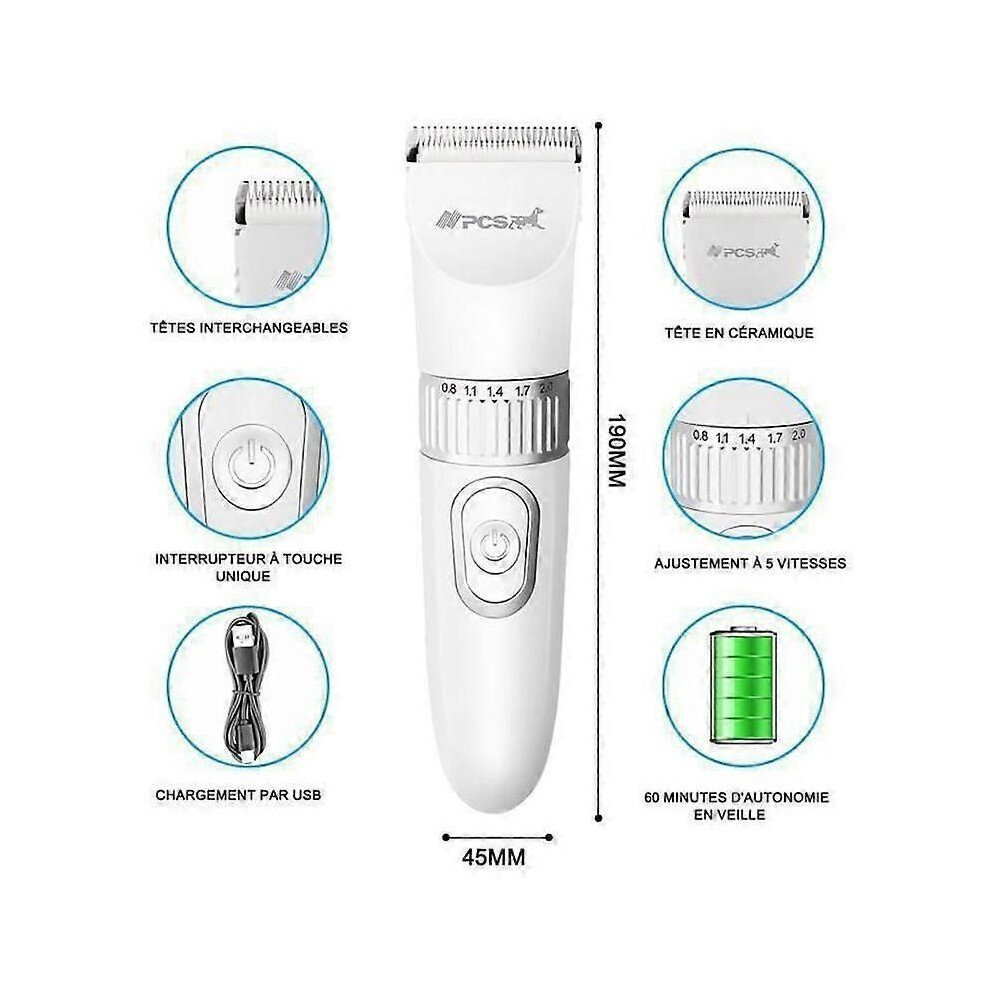 Tondeuse pour chiens et chats - Ciseaux de beauté sans fil et ...