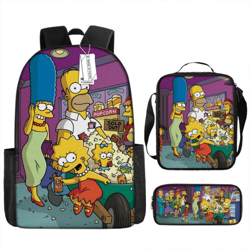 (Q, Pencil Case) The Simpsons Fashion Trend Cartoon Kids Cute School ...