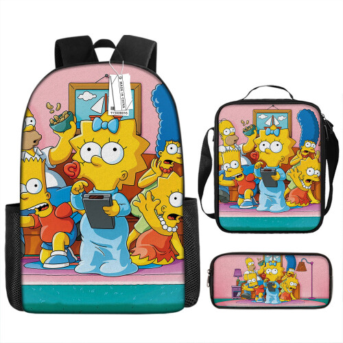 (C, Pencil Case) The Simpsons Fashion Trend Cartoon Kids Cute School ...