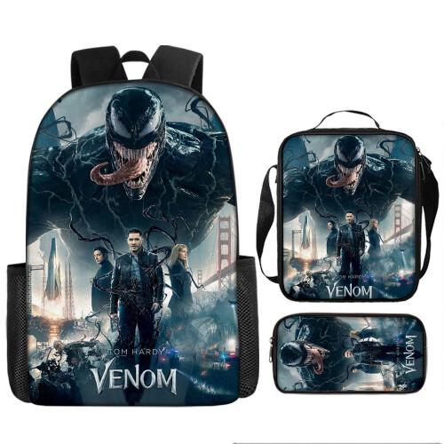 (- Style-13, Crossbody Bag) Marvel Venom 3 Kids Backpack Set – Licensed ...