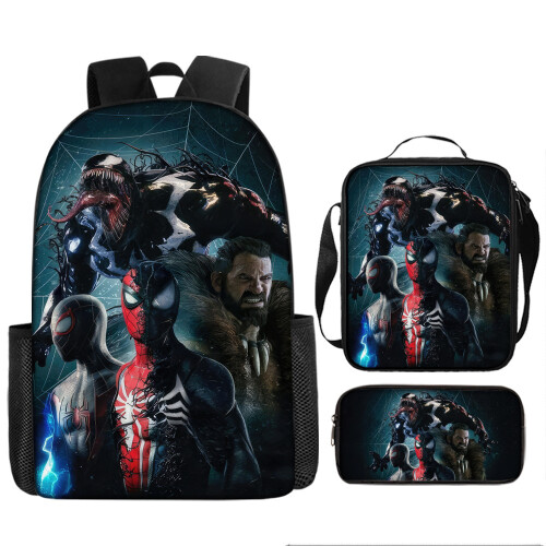 (- Style-27, Crossbody Bag) Marvel Venom 3 Kids Backpack Set – Licensed ...