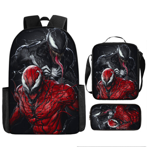 (- Style-31, 17-inch Backpack) Marvel Venom 3 Kids Backpack Set ...