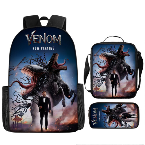 (- Style-09, Crossbody Bag) Marvel Venom 3 Kids Backpack Set – Licensed ...