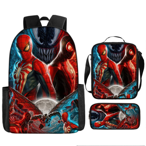 (- Style-24, Crossbody Bag) Marvel Venom 3 Kids Backpack Set – Licensed ...