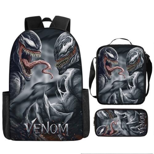 (- Style-18, Crossbody Bag) Marvel Venom 3 Kids Backpack Set – Licensed ...
