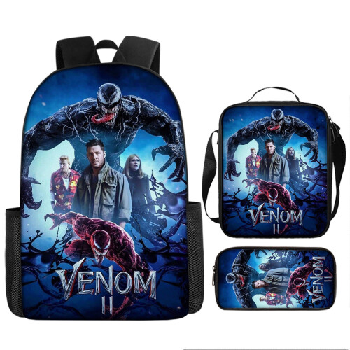 (- Style-03, 3-Piece Set (17-inch Backpack + Lunch Bag + Pencil Case ...
