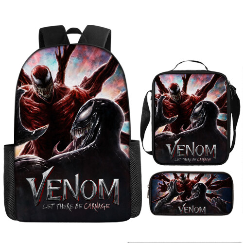 (- Style-16, Crossbody Bag) Marvel Venom 3 Kids Backpack Set – Licensed ...