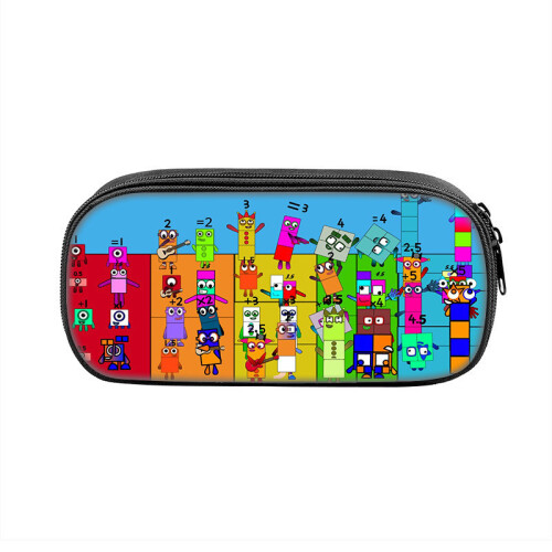 (StyleG) Numberblocks Character Kids And Teens Pencil Case Waterproof ...