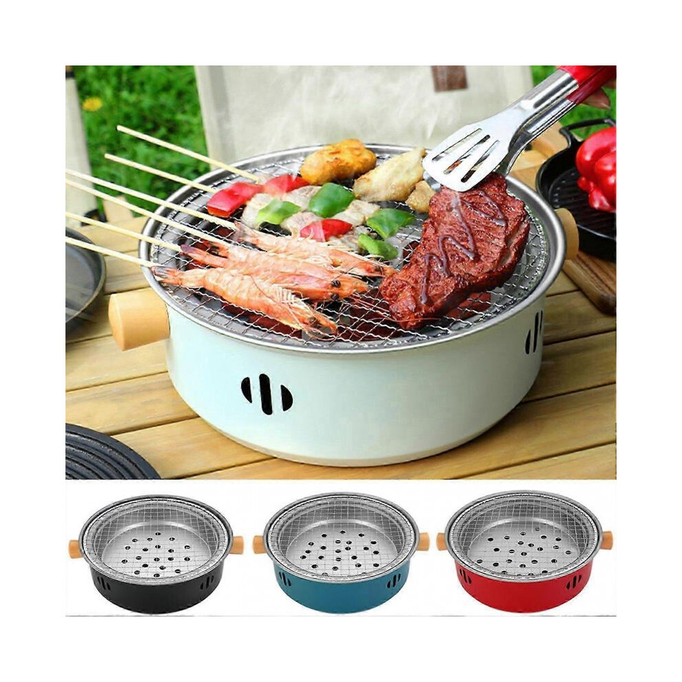 (Black) Portable Stainless Steel Charcoal Grill Indoor Outdoor BBQ ...
