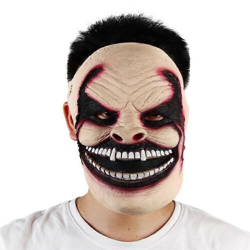 Scary Halloween Mask Smiling Red Scar Face Demon Latex Mask on OnBuy