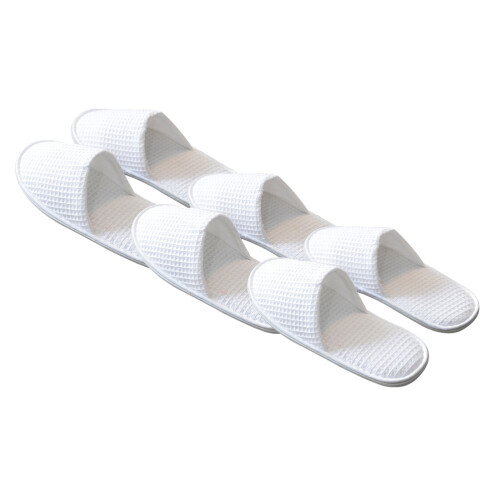 3 Pair Single Use Slippers Spa Hotel Guest Disposable Shower Shoes on OnBuy