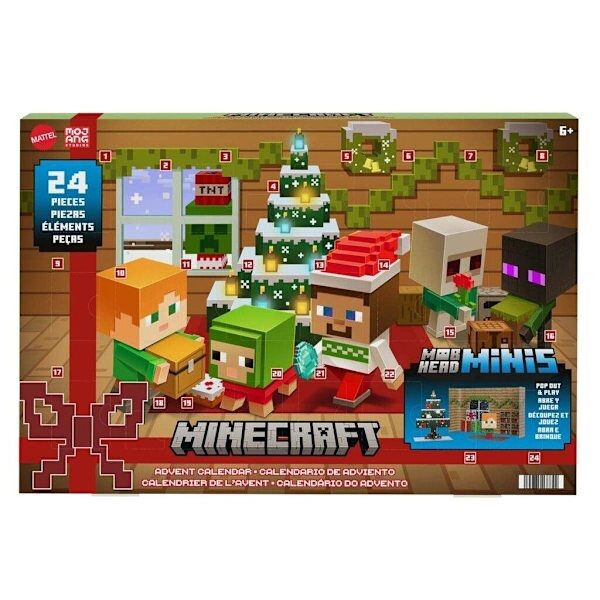 Calendrier de l'Avent Minecraft Mob Minis 2023 multicolore on OnBuy