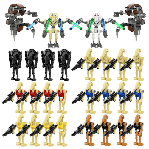 28 pcs Minifigures Battle Droids Building Blocks Set General Grievous ...