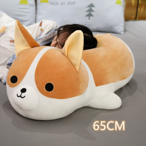 (65 cm) 1 pièce Adorable gros Shiba Inu Corgi chien en peluche peluche ...