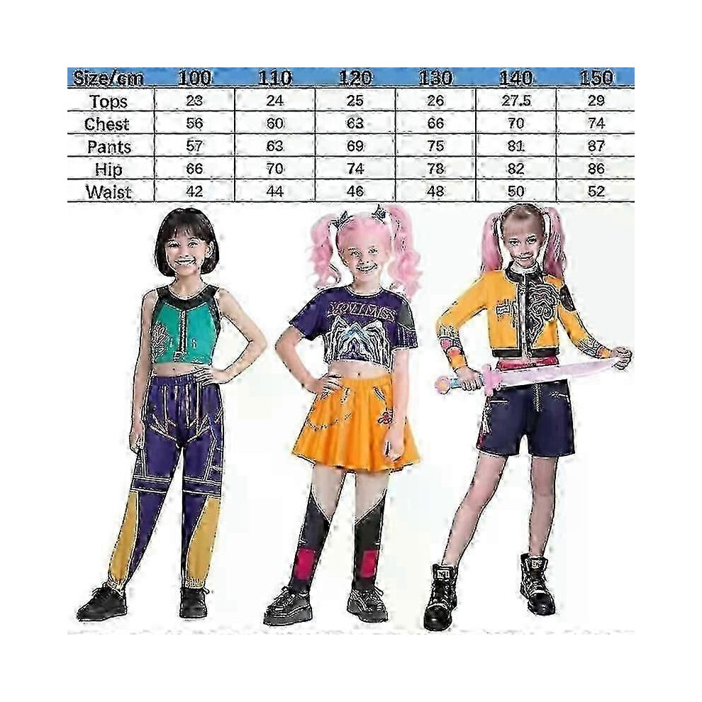 (Mira-120CM)2025 Kpop Demon Hunters Rumi Cosplay Costume Mira Zoe ...