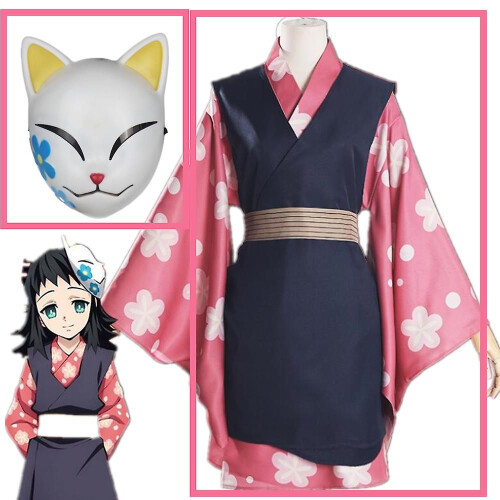 (140&Demon Slayer-kledingmasker) Volwassen kinderen Anime Demon Slayer ...