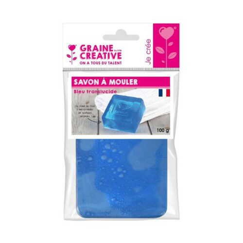 Creative Grain - 100 g Translucent Blue Soap Bar on OnBuy