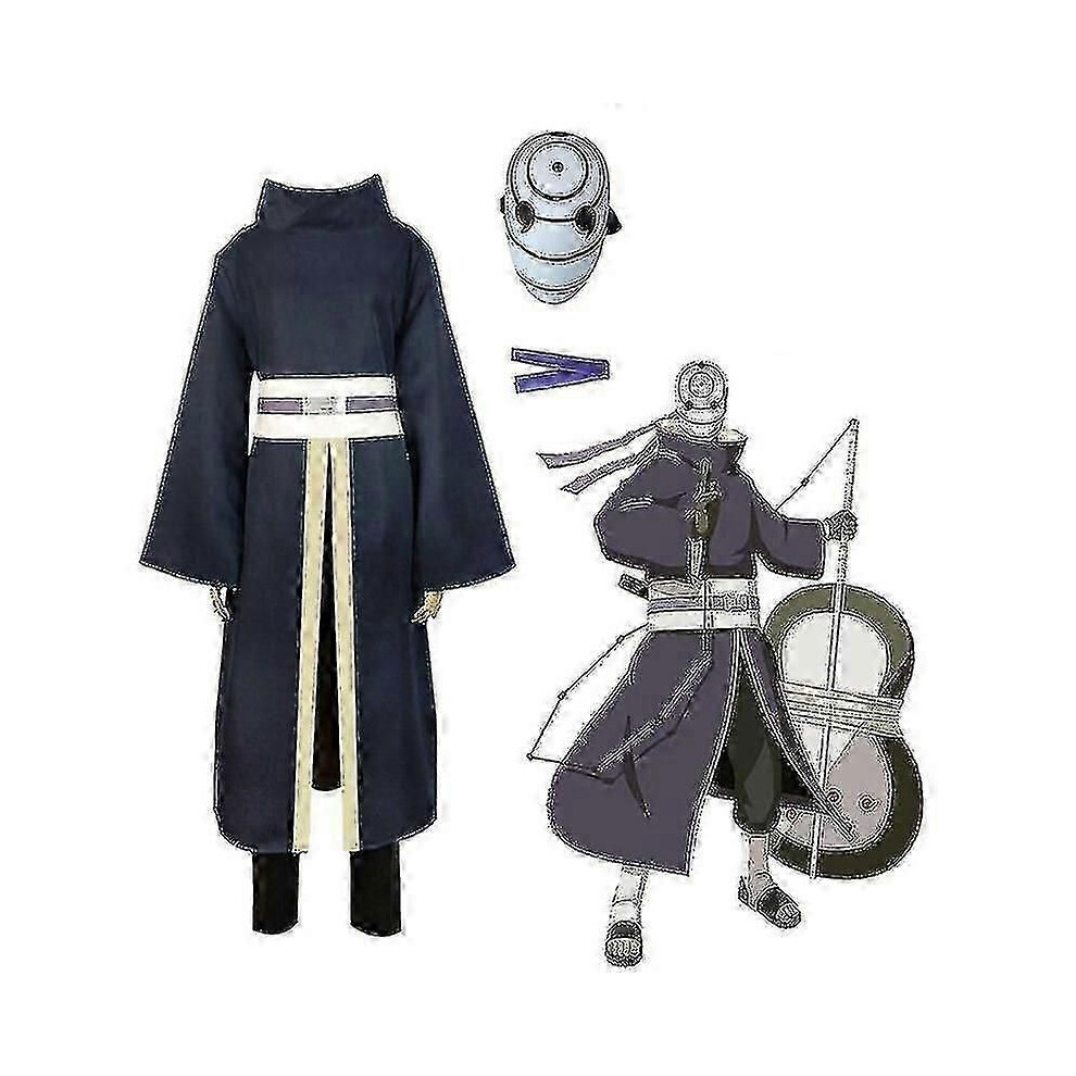 (XXL-Disfraz) Disfraz de anime Tobi Uchiha para cosplay, máscara de ...