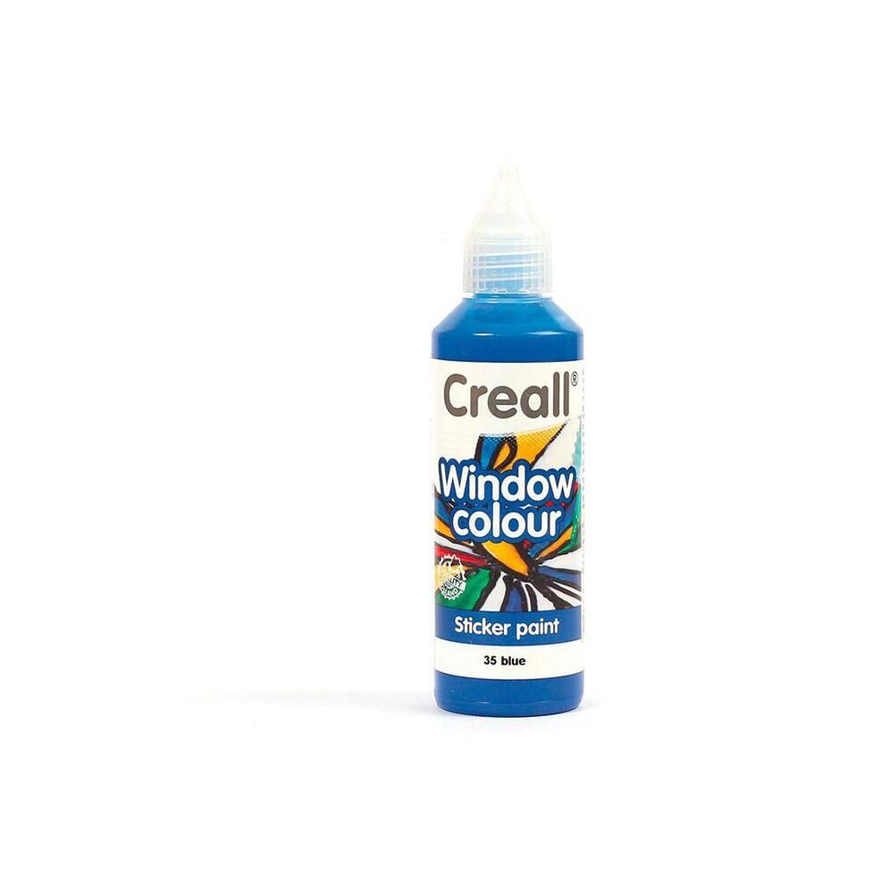 Pintura reposicionable para ventanas Creall Glass 80 ml - azul oscuro ...