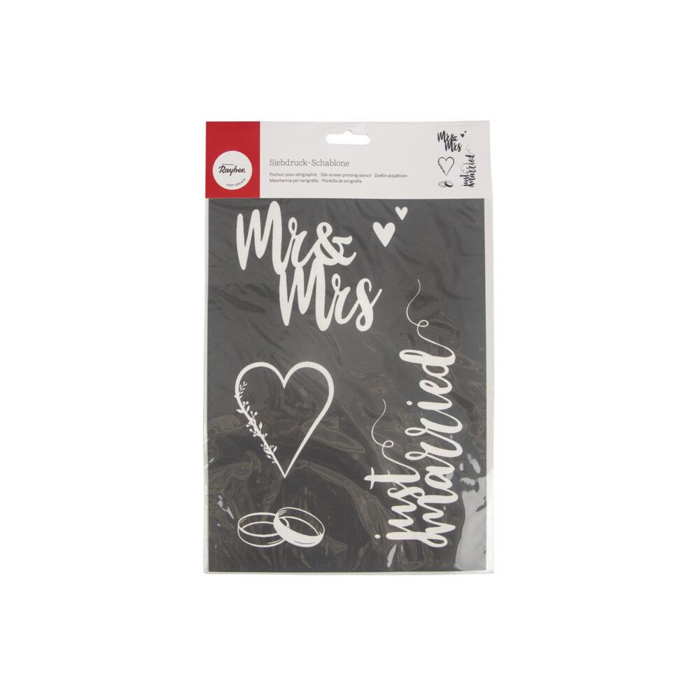 Wedding A4 screen printing stencil, 1 stencil + 1 spatula, on OnBuy