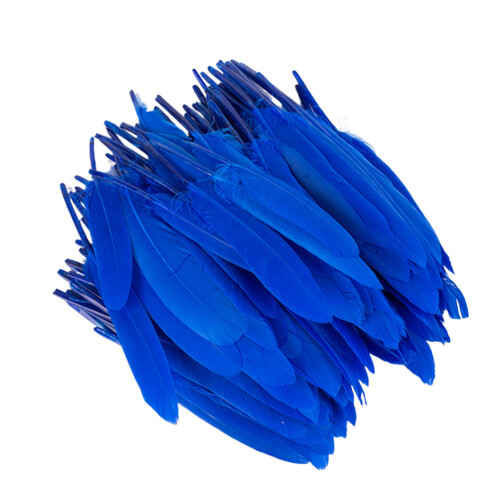 (Klein blue) 100x Non-toxic And Odorless Exquisite Craft Feathers For ...