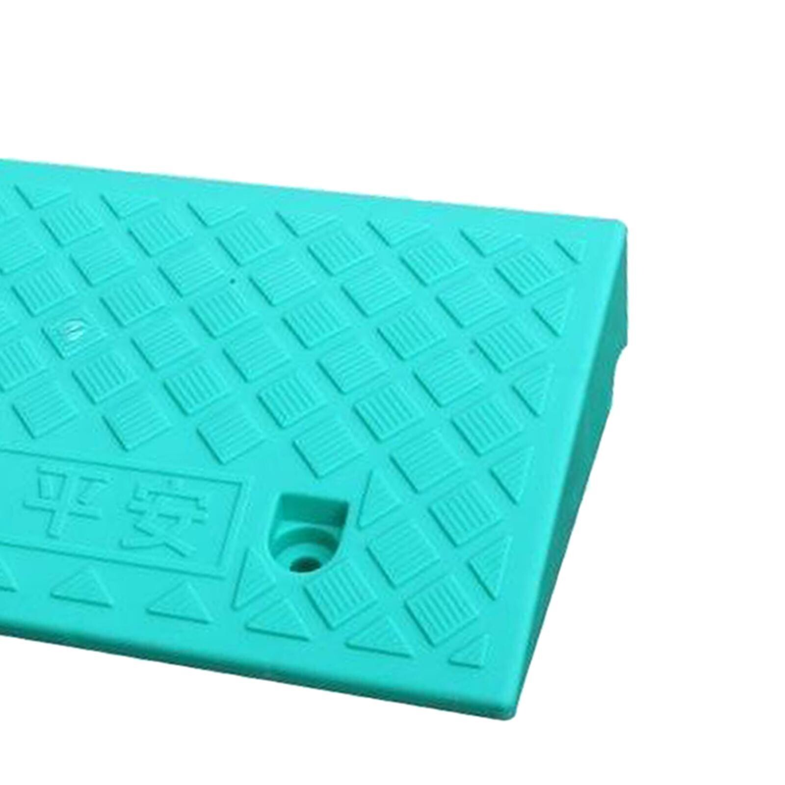 (Green, 7cm) Portable Curb Ramp Wheelchair Threshold Ramp Kerb Ramp Non ...