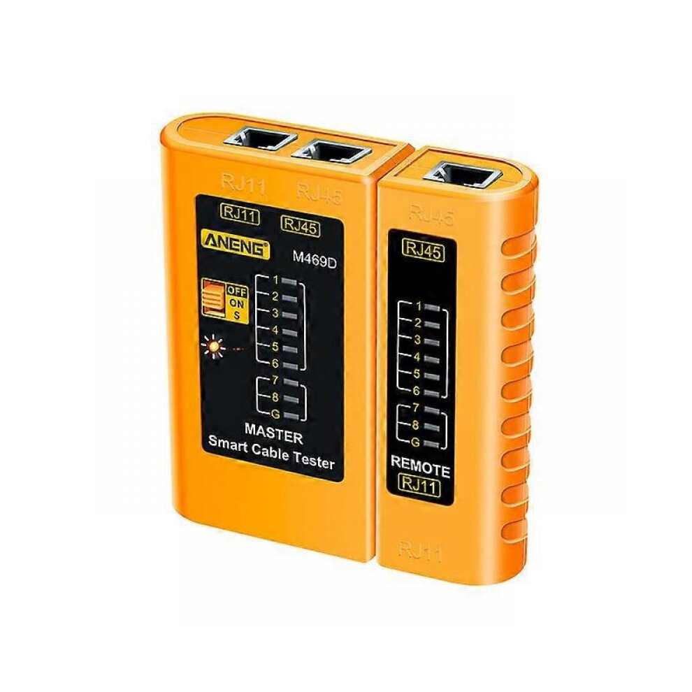 (Orange) ANENG M469D RJ45 Cable lan tester Network Cable Tester RJ45 ...