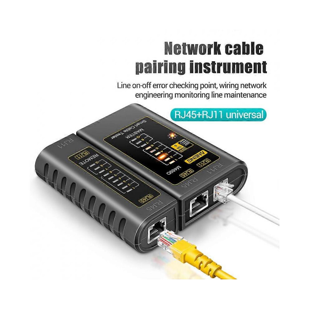 (Orange) ANENG M469D RJ45 Cable lan tester Network Cable Tester RJ45 ...