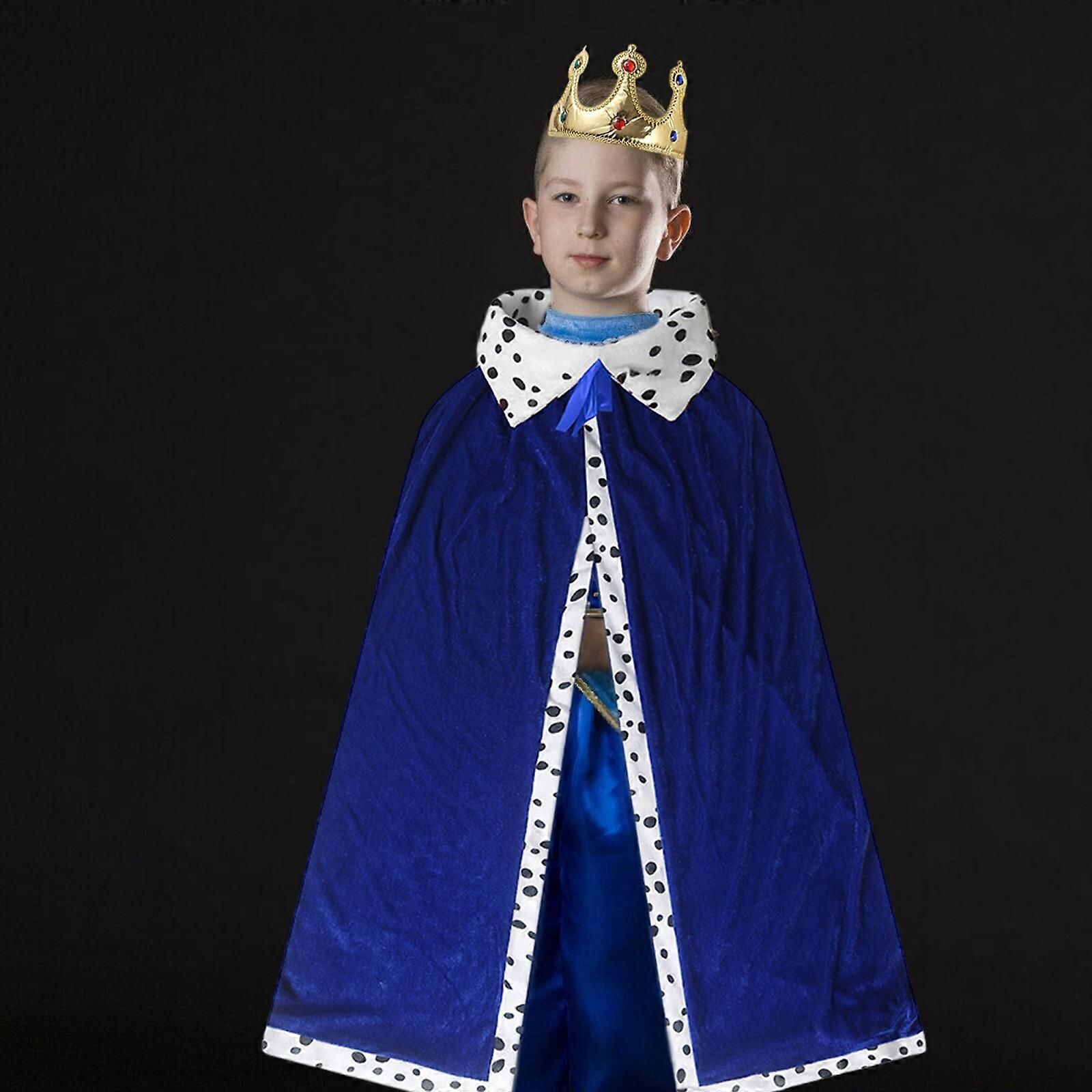 Disfraz de Rey (Tres Piezas - Rey Rojo Infantil) con Capa y Corona para ...