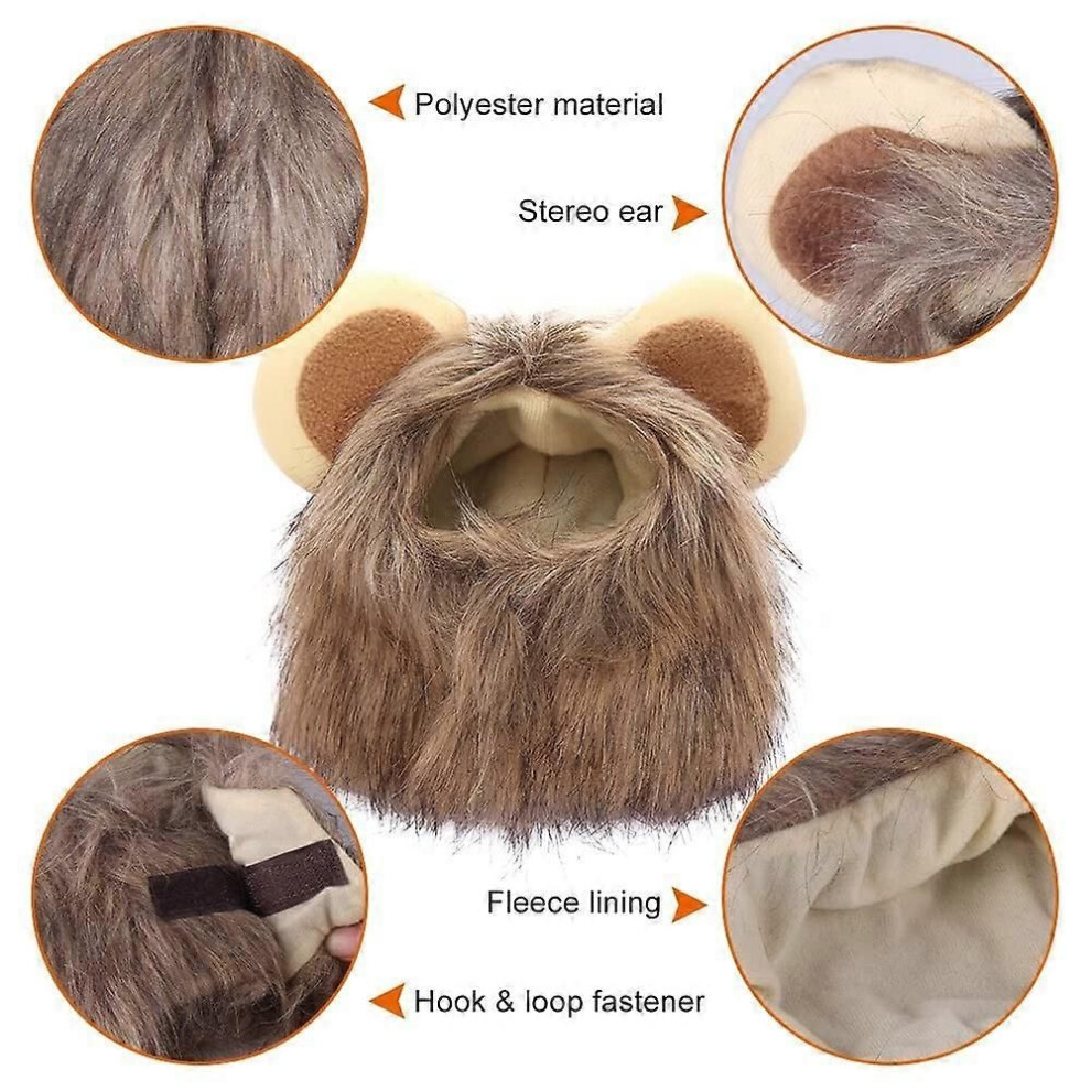 Disfraz de melena de león - Peluca de melena de león - Disfraz para ...