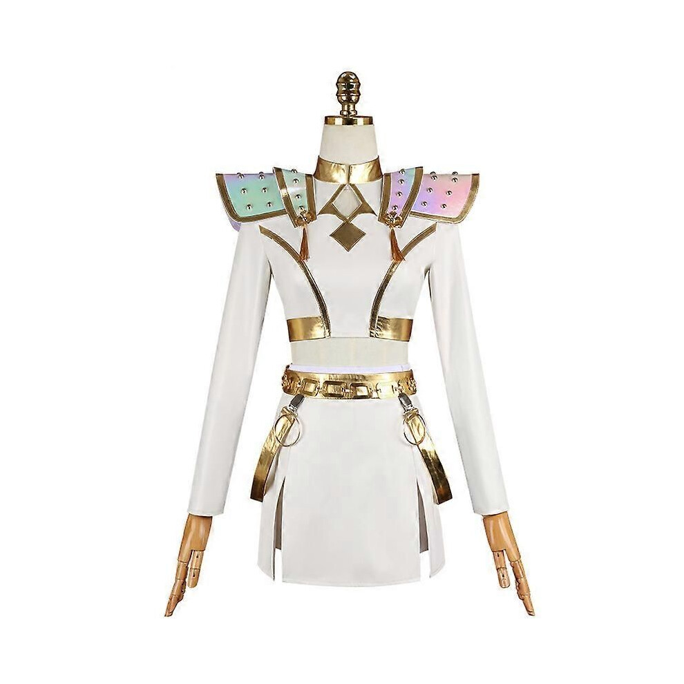 (XXL-A)Shiyan K-POP Demon Hunter Group Lumi Cosplay Costume Zoe White ...