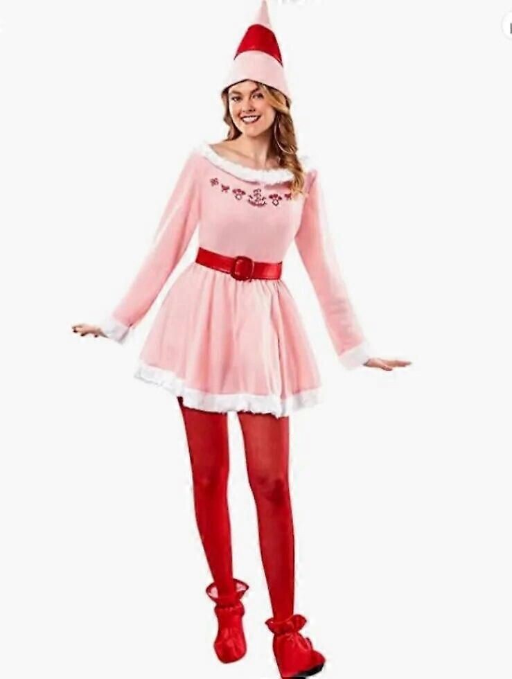 (XL-1) Disfraz de elfo para mujer, disfraz de Buddy el elfo para niña ...