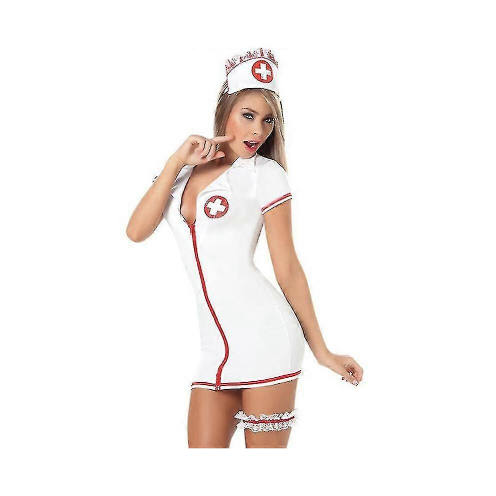 Disfraz de enfermera para mujer, lencería, uniforme, fiesta, disfraz ...
