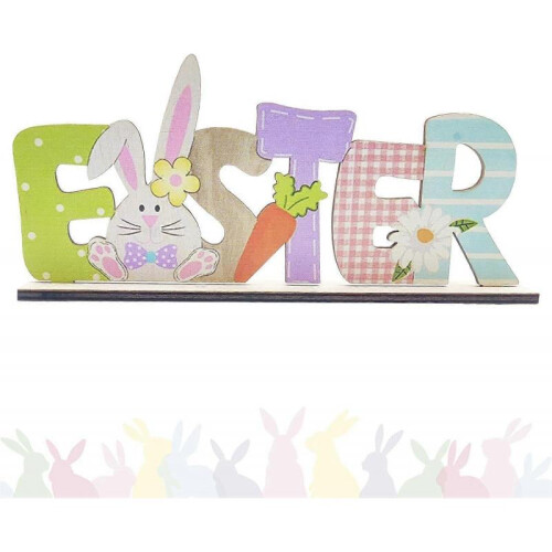 Easter Table Decorations,Wooden Spring Easter Sign Stand Table ...