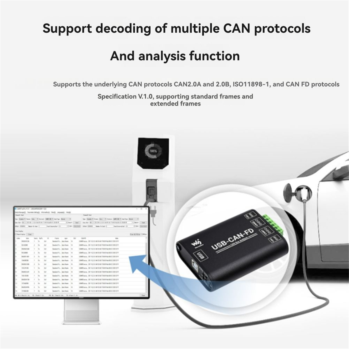 USB-zu-CAN-FD-Adapter-Busanalysator USB-CAN-FD on OnBuy