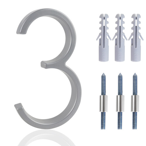 5 Inch House Numbers for Outside Metal Modern Floating House Numbers ...